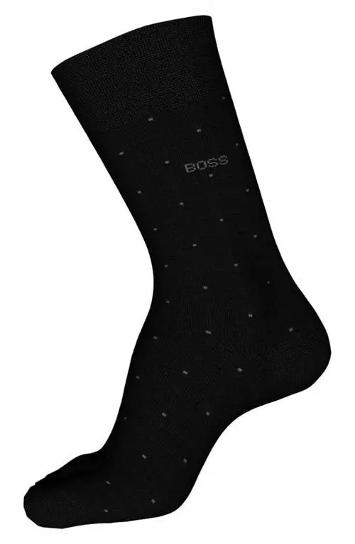 BOSS Dots Dress Socks - Black