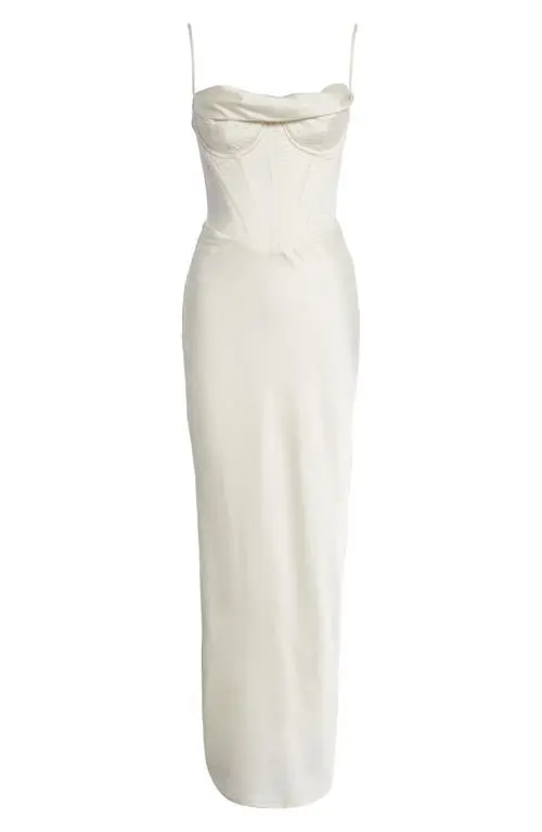 House Of Cb Charmaine Corset Dress - Ivory