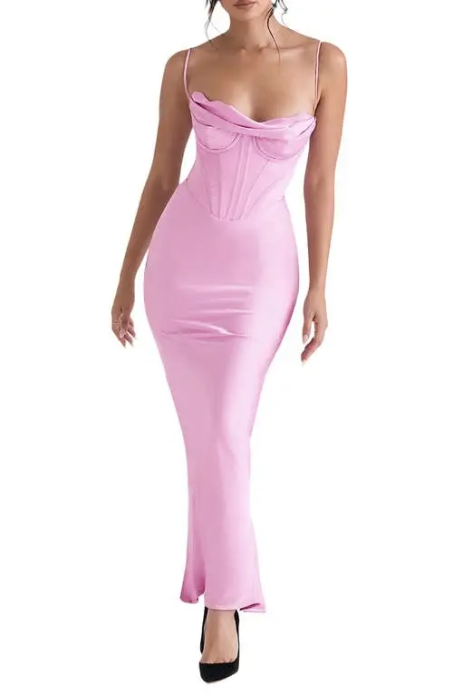 House Of Cb Charmaine Corset Dress - Pink
