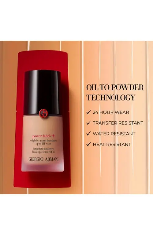 ARMANI Power Fabric+ Foundation Spf 25 - 12