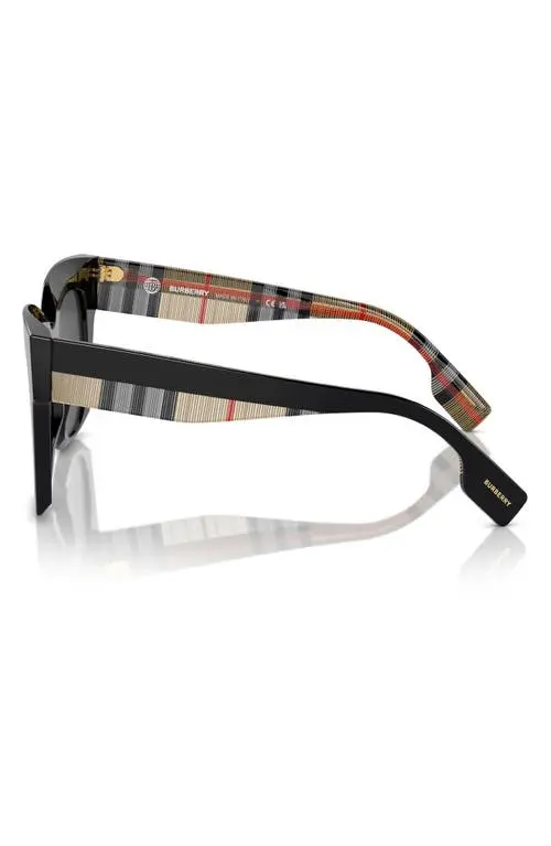Burberry 49mm Cat Eye Sunglasses In Dark Grey - 35% Off  display picture 1