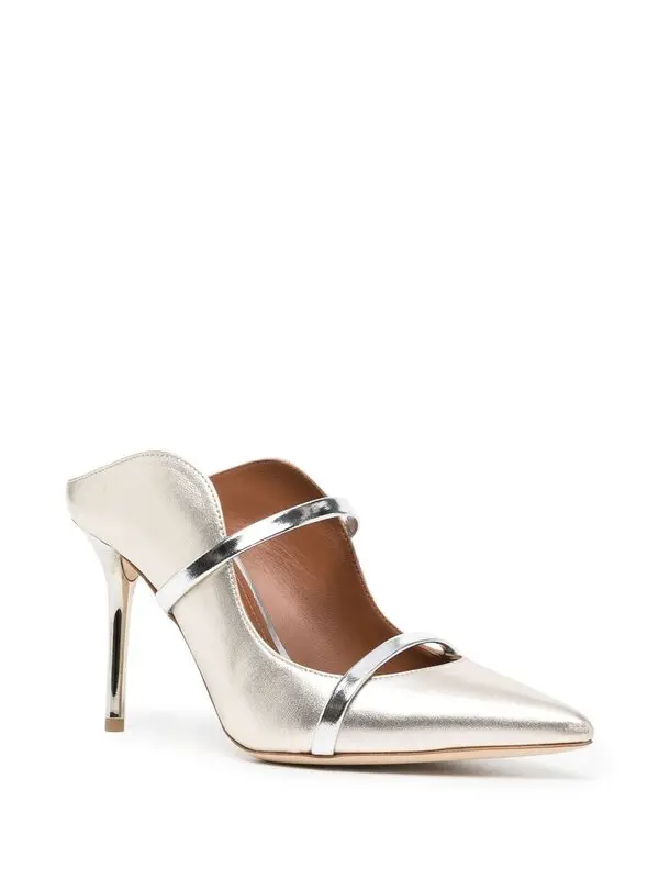 MALONE SOULIERS Maureen 85 Mules - Gold