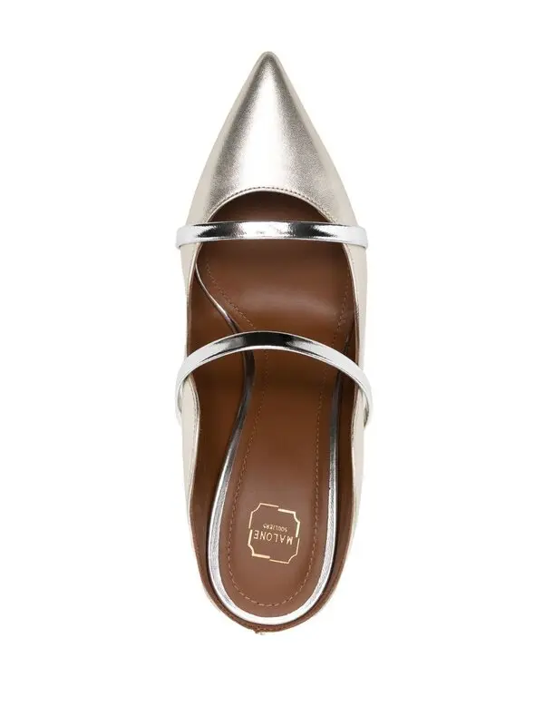 MALONE SOULIERS Maureen 85 Mules - Gold