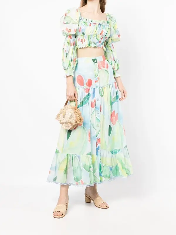 Charo Ruiz Ibiza Cropped Brisa Blouse