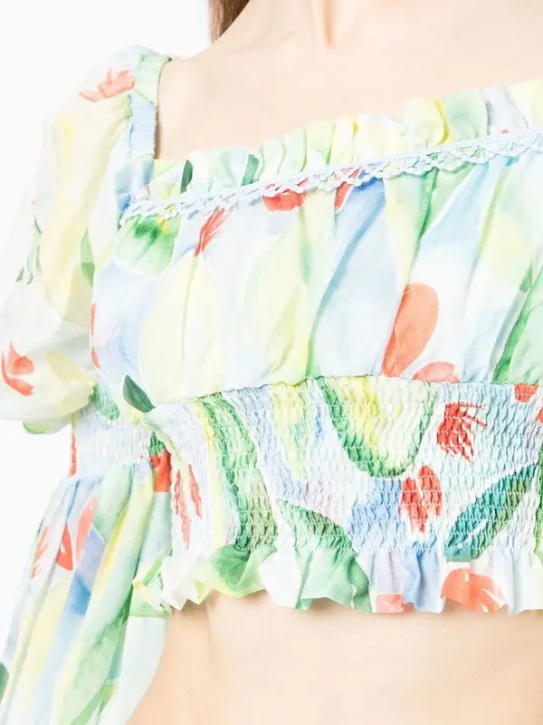 Charo Ruiz Ibiza Cropped Brisa Blouse