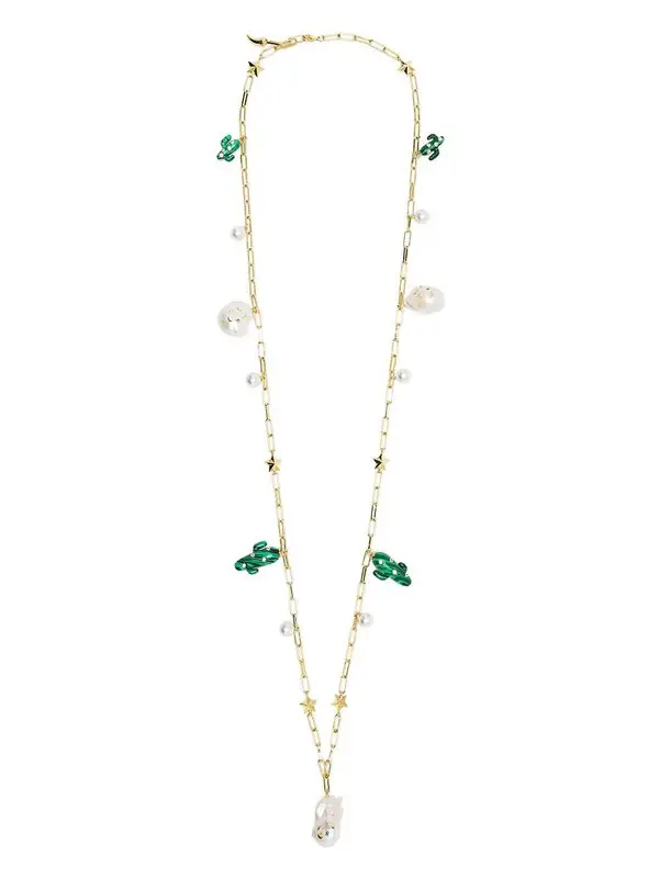 ESHVI Cactus Charm Necklace