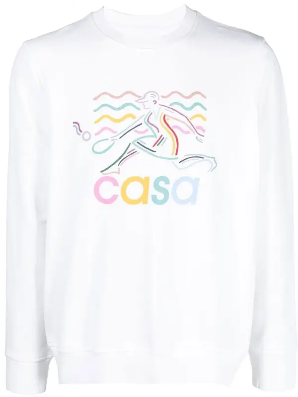 Casablanca Logo-print Organic Cotton Sweatshirt