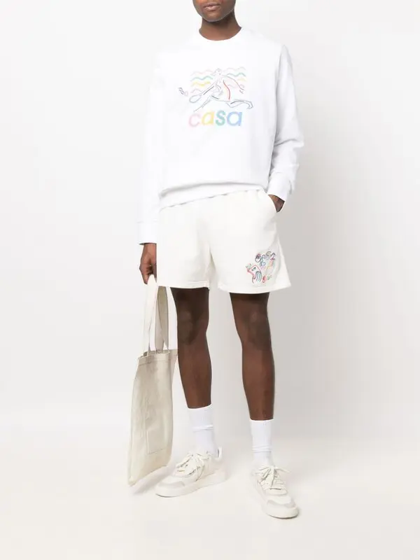 Casablanca Logo-print Organic Cotton Sweatshirt