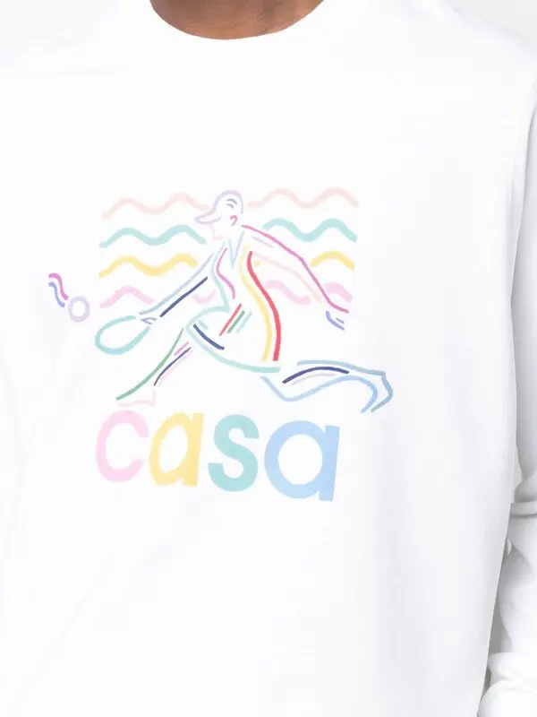 Casablanca Logo-print Organic Cotton Sweatshirt