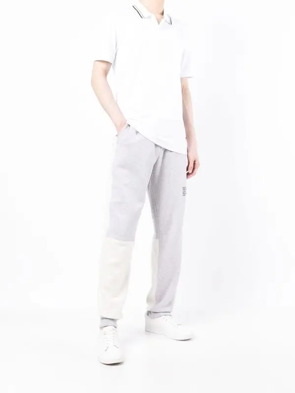 BOSS Slim-fit Cotton Polo Shirt With Striped Collar - White