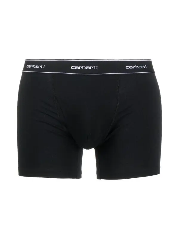Carhartt Work In Progress Two-pack Logo-print Waistband Boxers - Black
