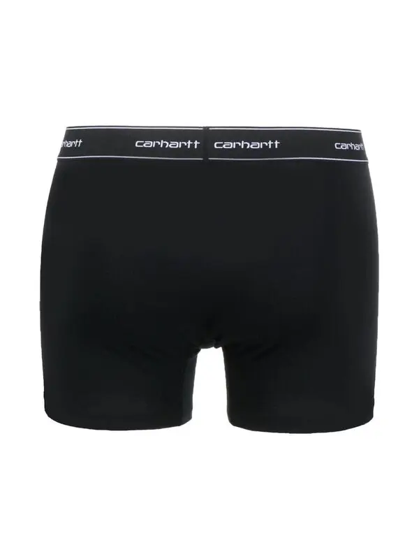 Carhartt Work In Progress Two-pack Logo-print Waistband Boxers - Black