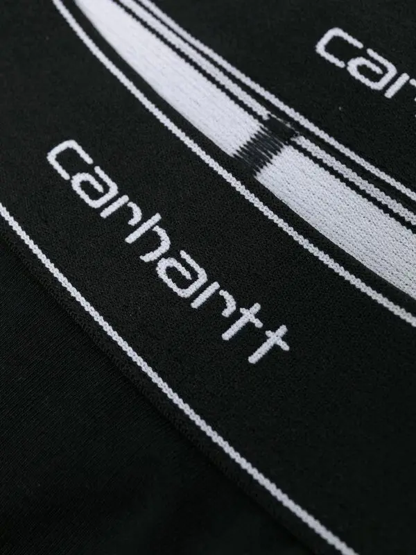 Carhartt Work In Progress Two-pack Logo-print Waistband Boxers - Black