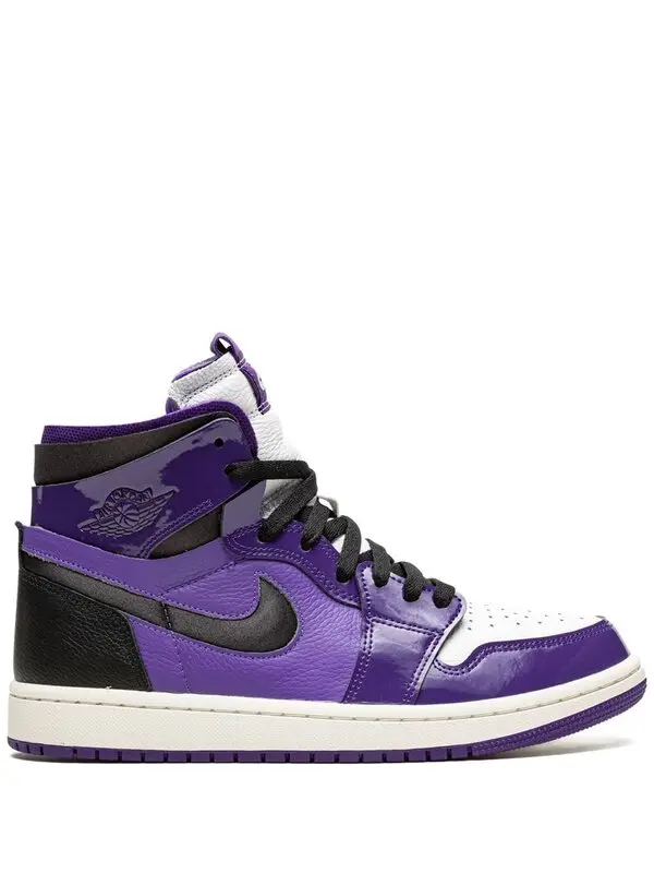 JORDAN Air 1 High Zoom Cmft Patent Sneakers - Purple