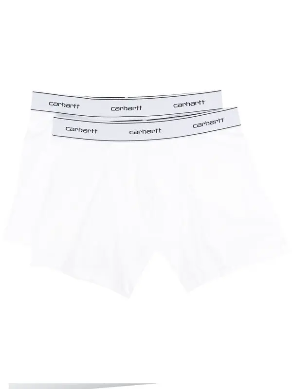 Carhartt Work In Progress Logo-waistband Boxers Set Of 2 - White