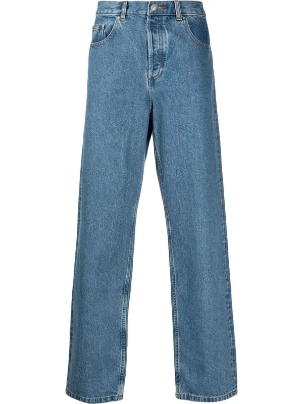 A.p.c. High-rise Straight Leg Jeans - Blue