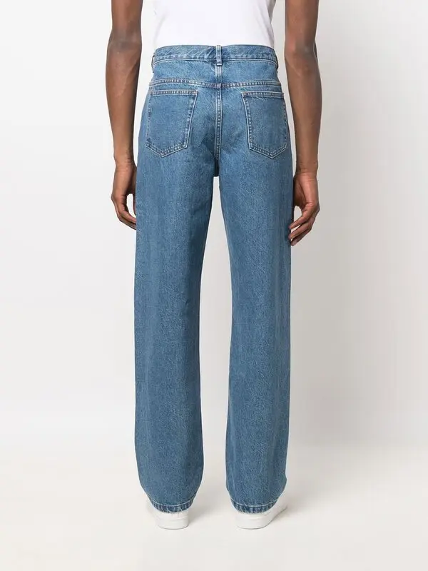 A.p.c. High-rise Straight Leg Jeans - Blue