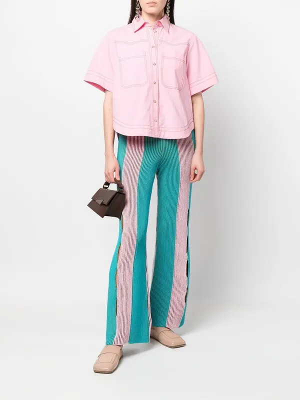 Andersson Bell Striped Knit Trousers