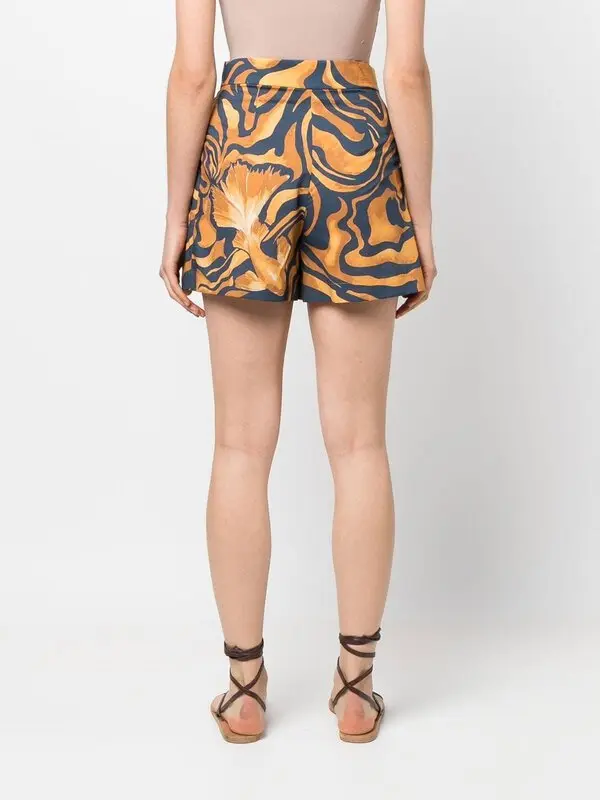 Alberta Ferretti Swirl Print Shorts