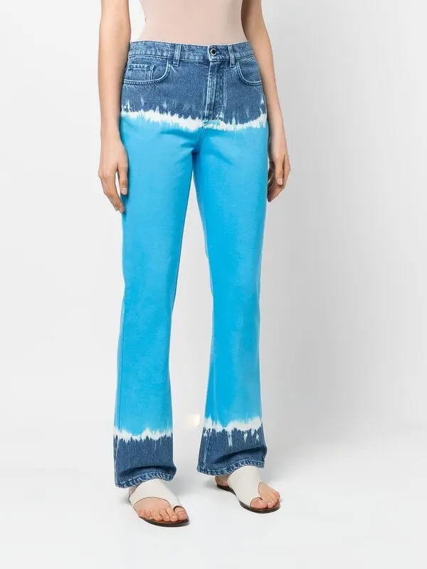 Alberta Ferretti Tie-dye Flared Jeans