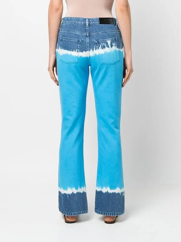 Alberta Ferretti Tie-dye Flared Jeans