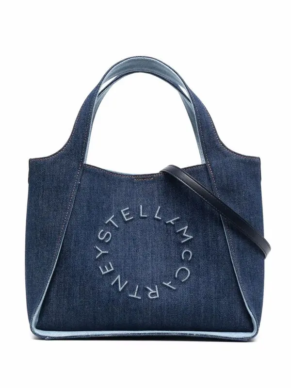 Stella McCartney Stella Logo Denim Tote Bag