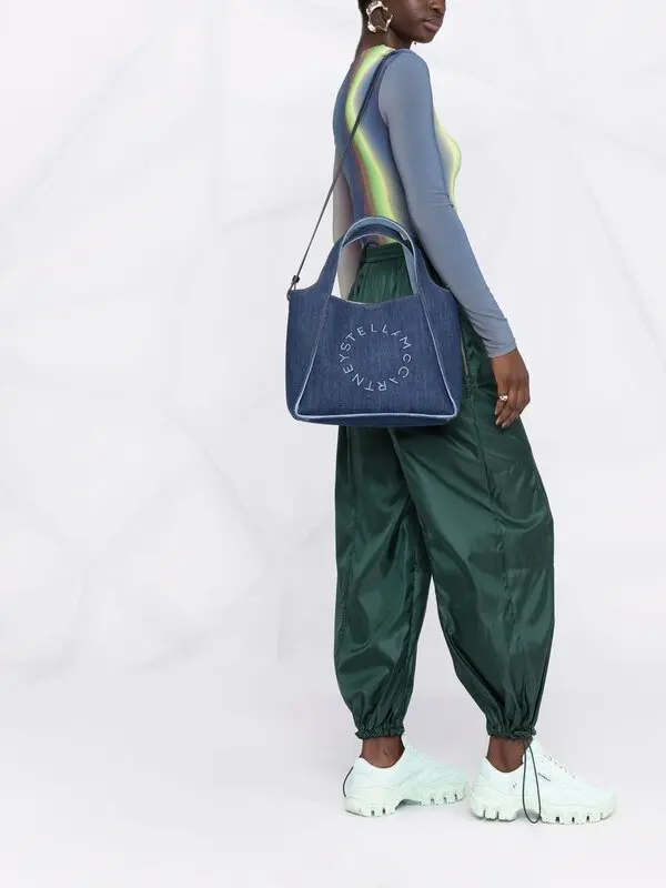 Stella McCartney Stella Logo Denim Tote Bag
