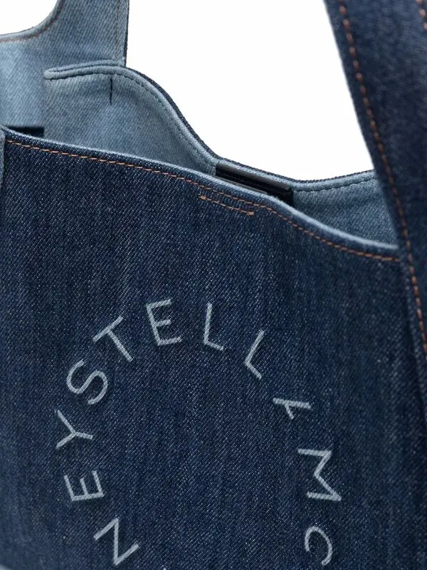 Stella McCartney Stella Logo Denim Tote Bag