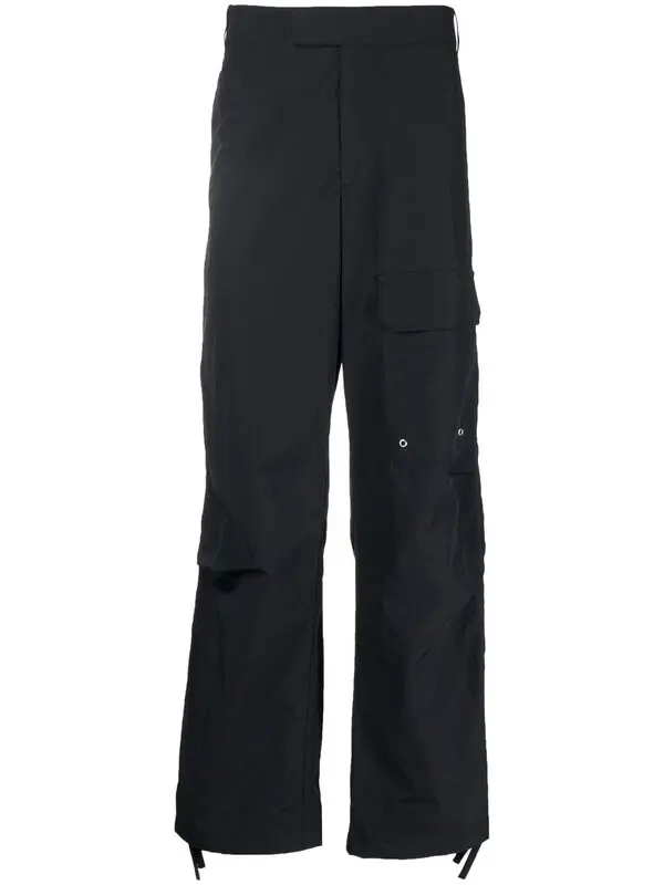 Helmut Lang Patch-pocket Loose Fit Trousers - Black