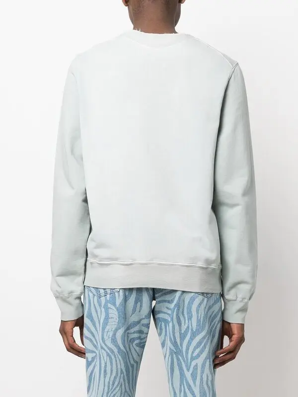 DIESEL® Patch Detail Cotton Sweatshirt
