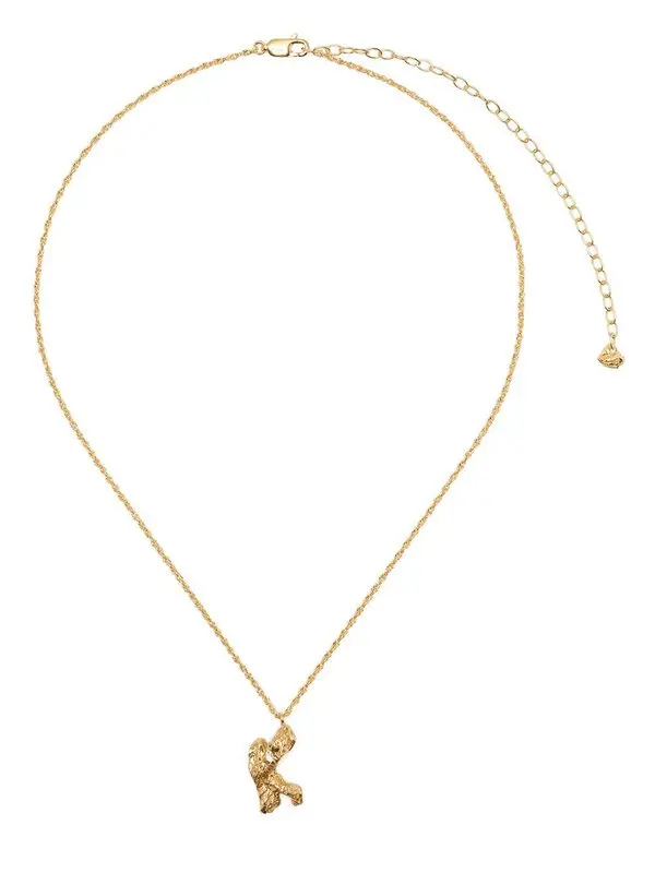 LOVENESS LEE Alphabet-charm Necklace - Gold
