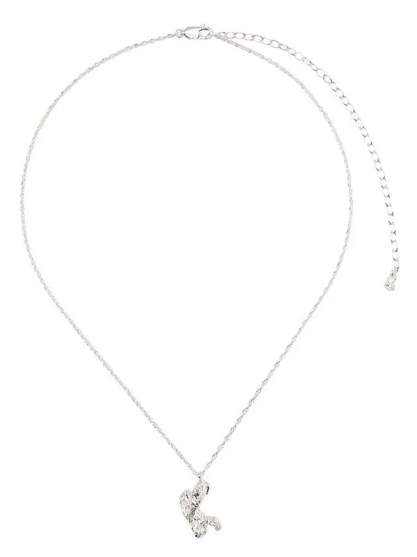 LOVENESS LEE K Alphabet-charm Necklace - Silver