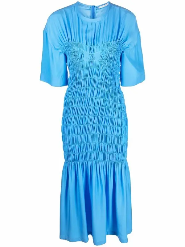 Stella McCartney Elasticated Panelled Midi Dress
