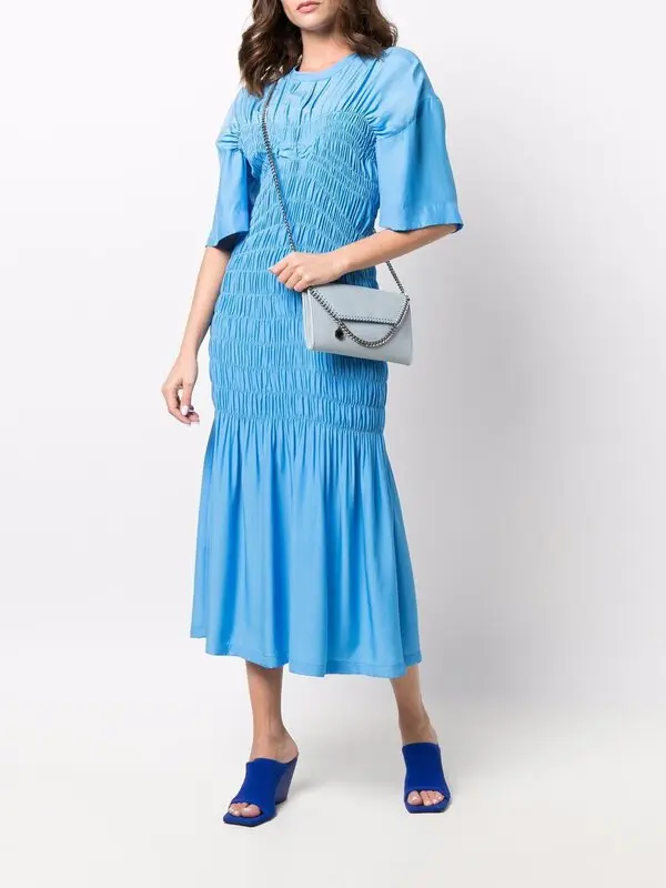 Stella McCartney Elasticated Panelled Midi Dress
