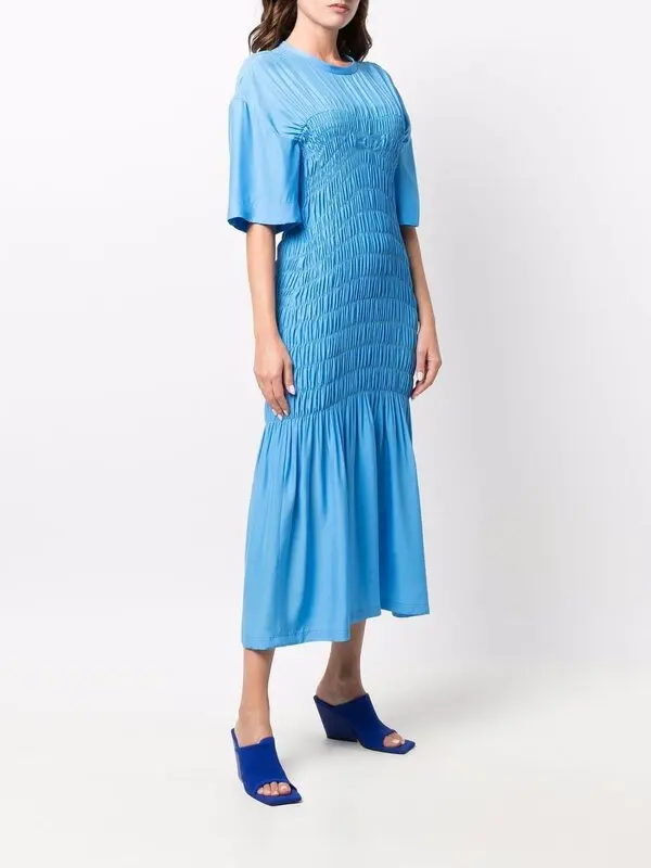 Stella McCartney Elasticated Panelled Midi Dress