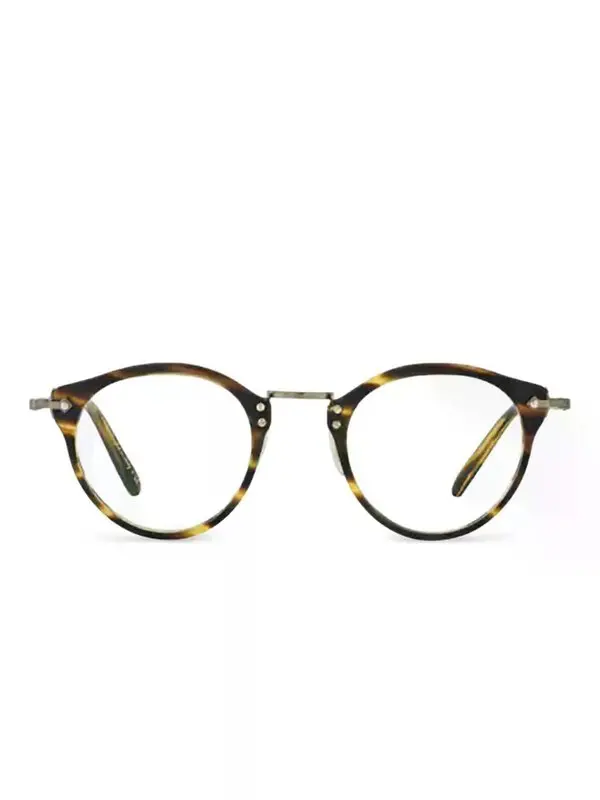 Oliver Spencer Round Frame Glasses - Brown