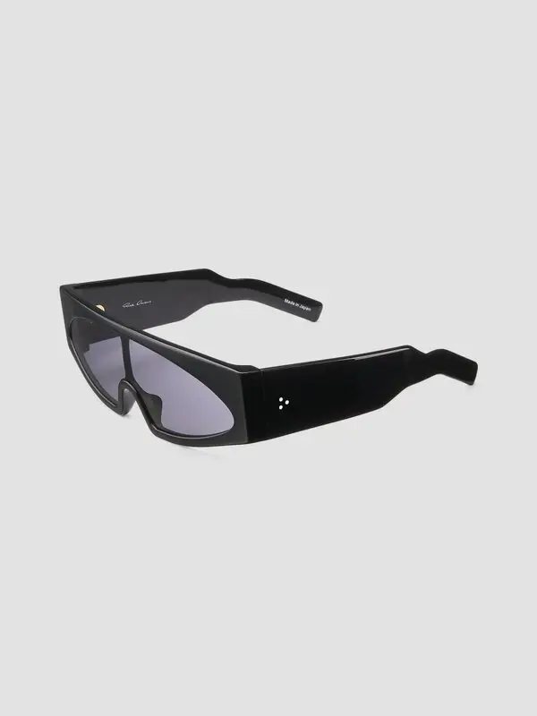 Rick Owens Gene 70mm Square Sunglasses - Black
