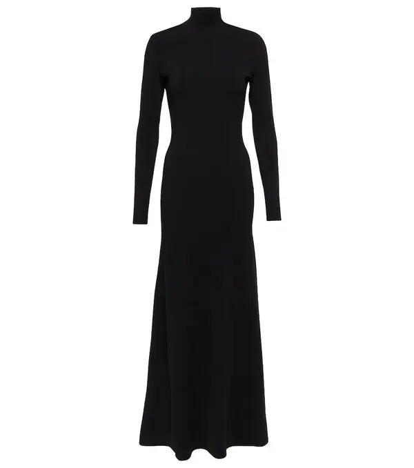 Victoria Beckham Ribbed-knit Maxi Dress