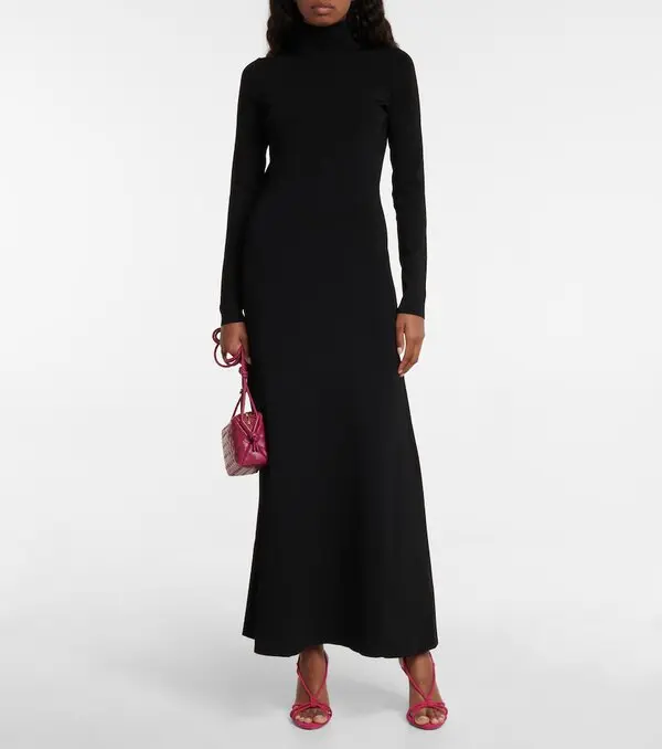 Victoria Beckham Ribbed-knit Maxi Dress
