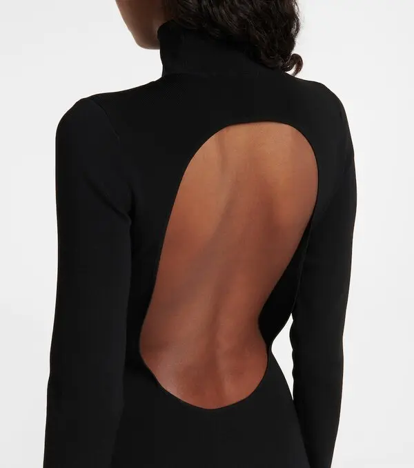 Victoria Beckham Ribbed-knit Maxi Dress