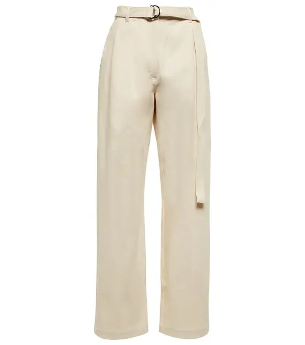 PETER DO Belted High-rise Wide-leg Jeans