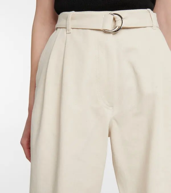 PETER DO Belted High-rise Wide-leg Jeans
