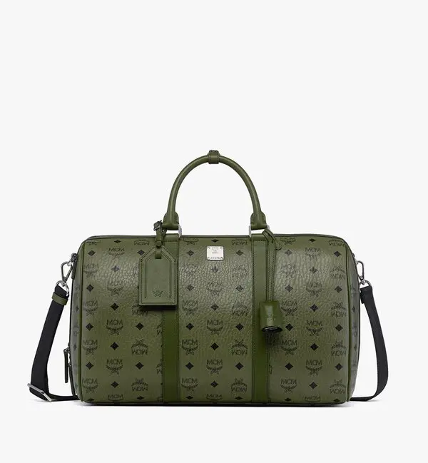 Mcm Ottomar Weekender Bag - Khaki Moss