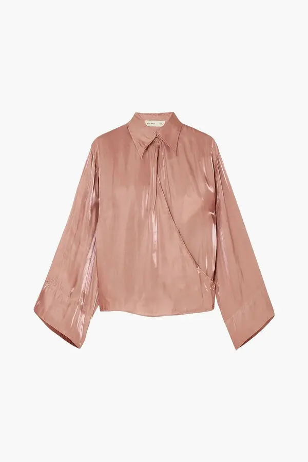 Etro Satin Wrap Top