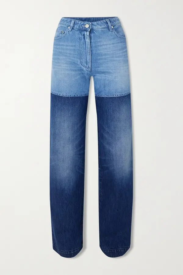 PETER DO Two-tone High-rise Jeans