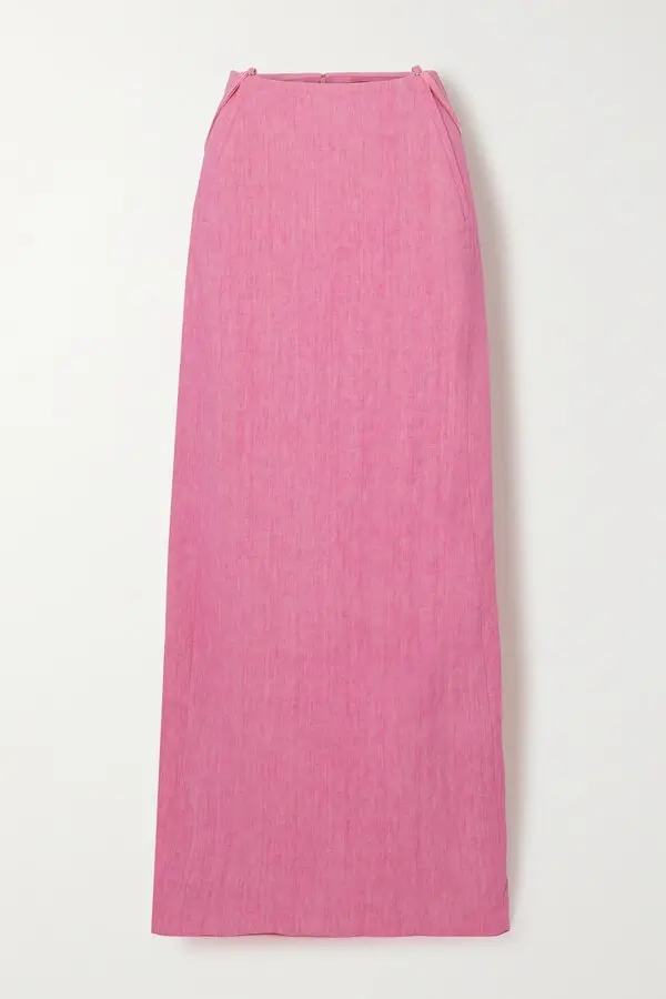 Jacquemus Novio Linen Maxi Skirt