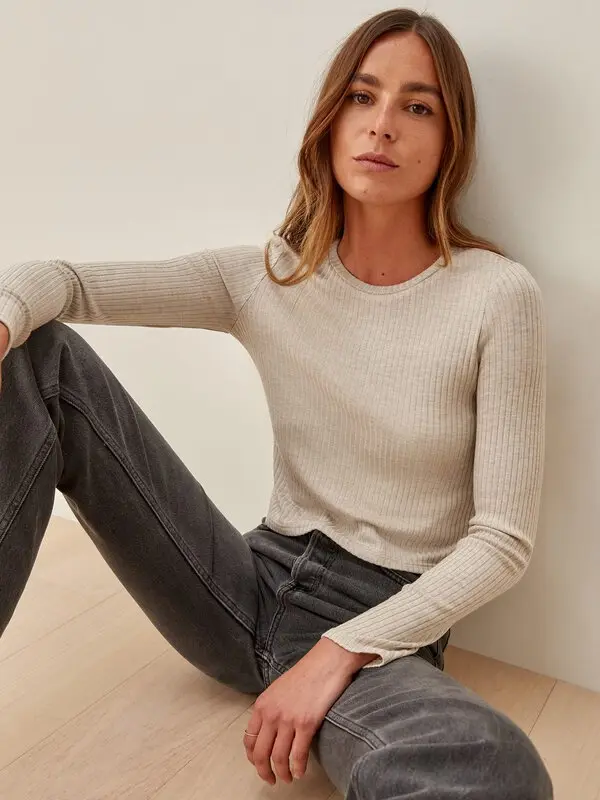 REFORMATION Jackie Knit Top