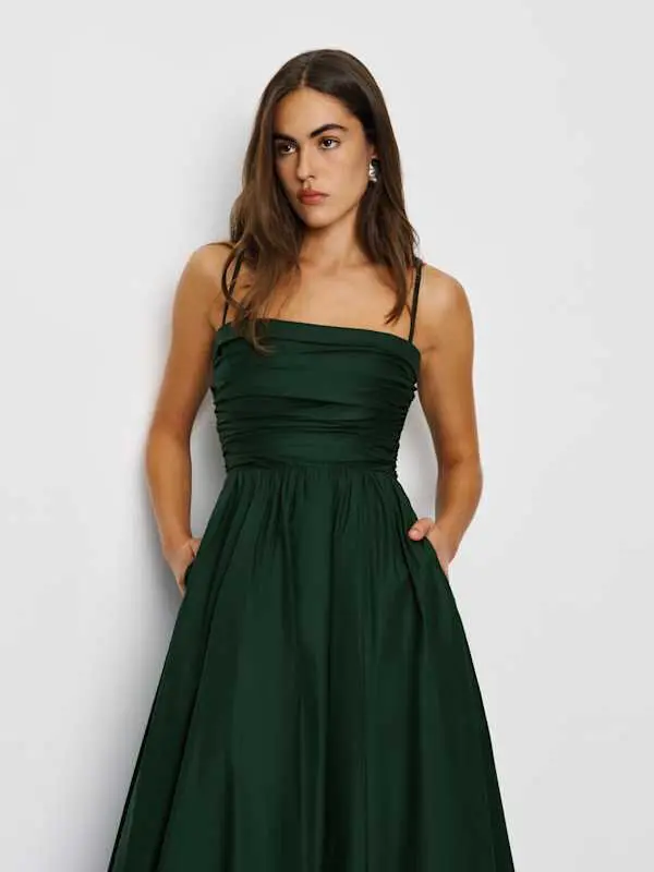 REFORMATION Kastoria Maxi Dress - Green