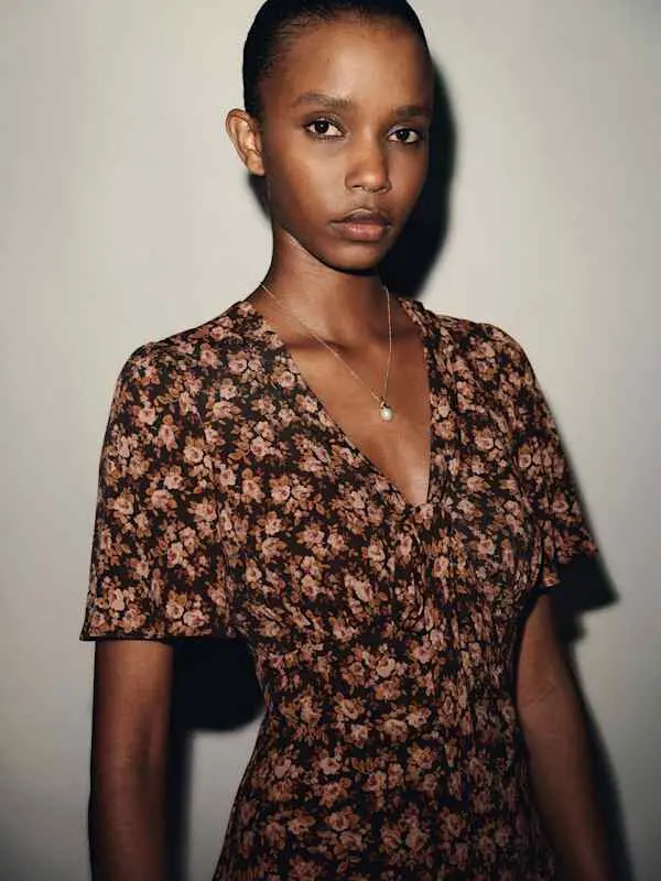 REFORMATION Tyra Dress - Brown