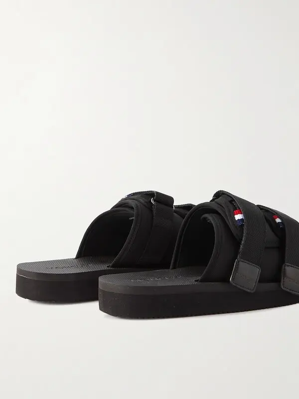 Moncler Nylon And Rubber Slides
